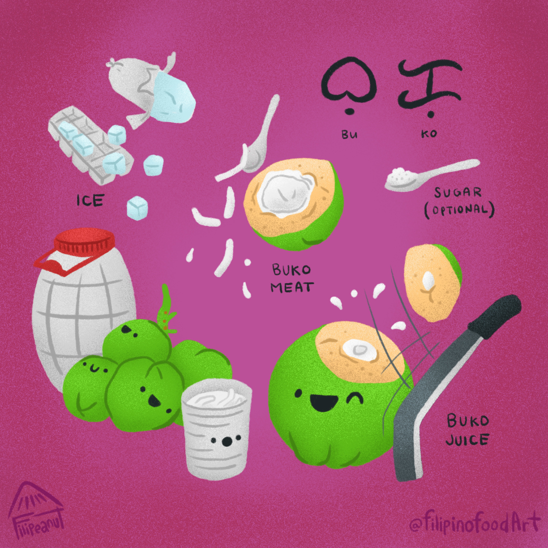 Buko juice - Filipino Food Art
